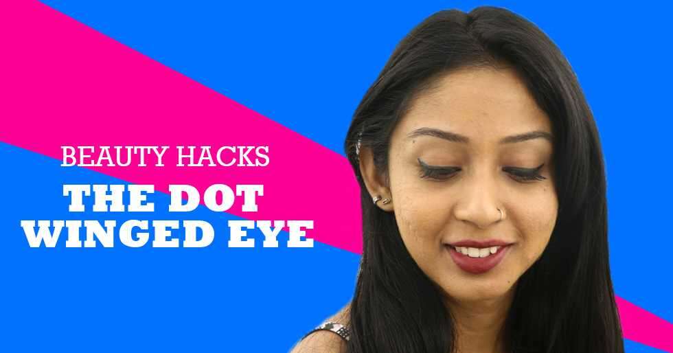 winged eye liner hack | Femina.in