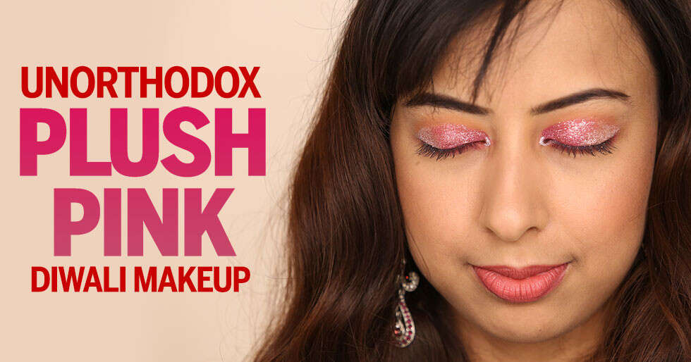 Unorthodox plush pink Diwali makeup look | Femina.in