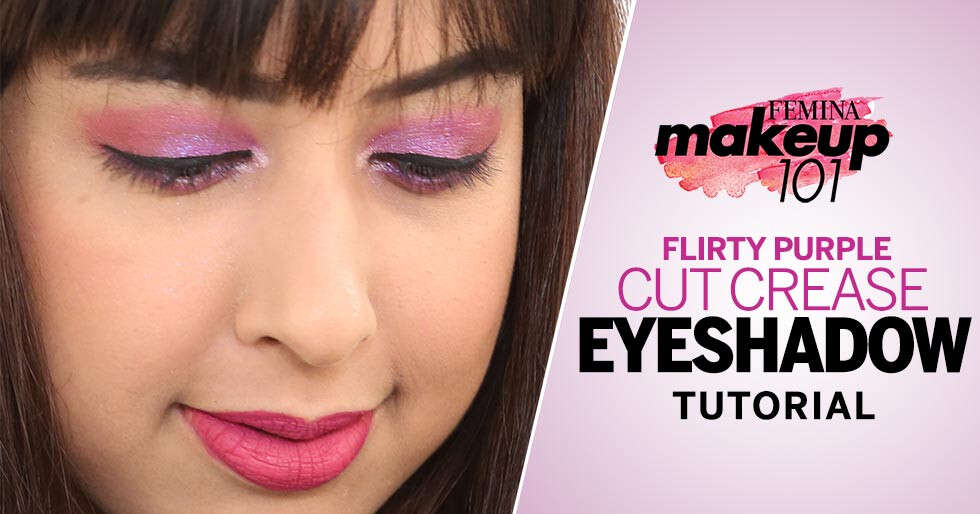 Flirty purple cut crease eyeshadow tutorial | Femina.in