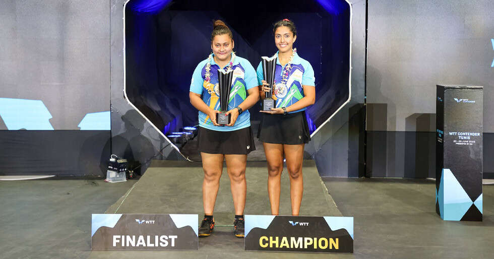 Sutirtha & Ayhika Win India’s 1st World Table Tennis (WTT) Contender Title | Femina.in