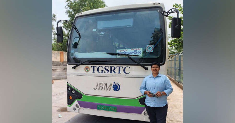Meet Saritha, Telangana's First Female Public Transport Bus Driver ...