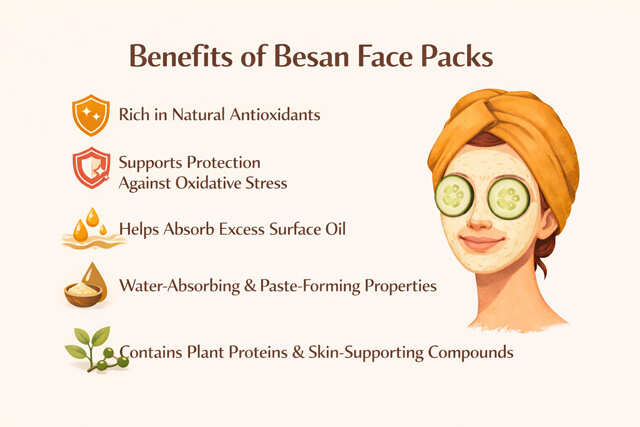 Ultimate DIY Besan Face Packs For All Skin Types | Femina.in