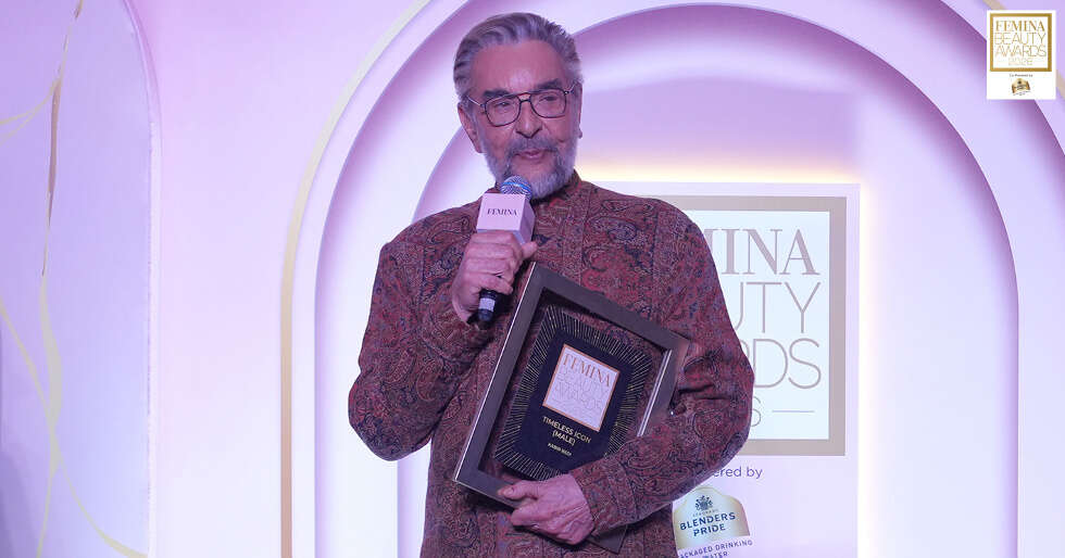 Kabir Bedi Receives The Timeless Icon (Male) Award At Femina Beauty ...