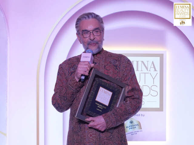 Kabir Bedi Receives The Timeless Icon (Male) Award At Femina Beauty ...